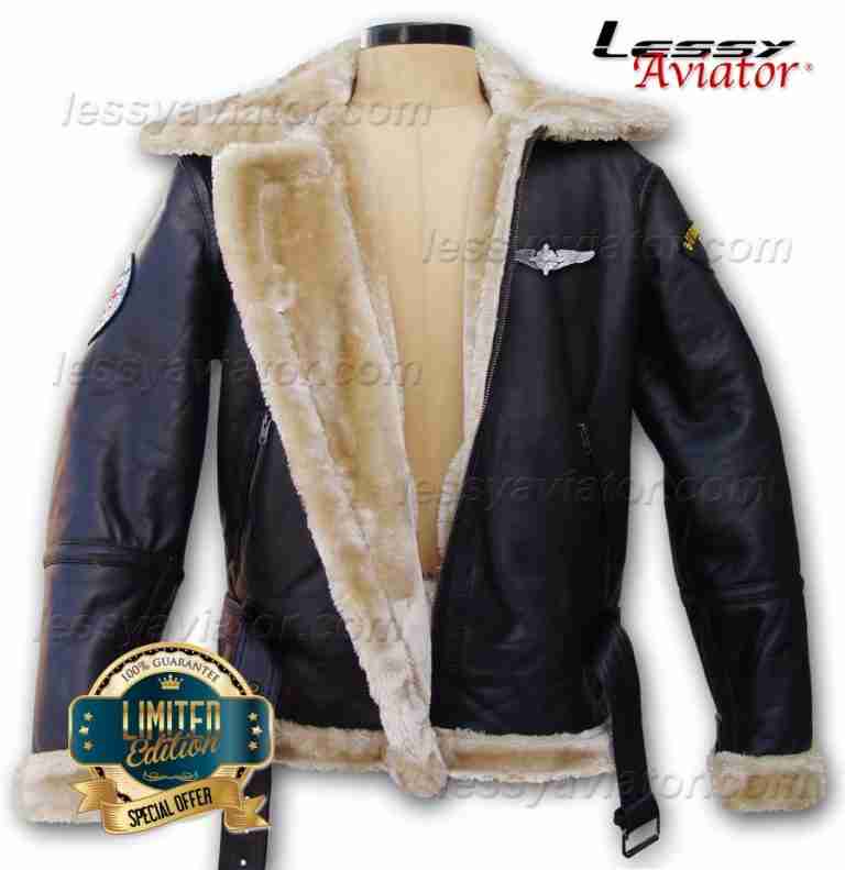 Jacket B3 Bomber WWII - Sheepskin Spitfire Royal Air Force RAF