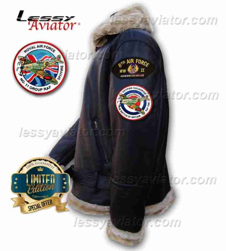 Jacket B3 Bomber WWII - Sheepskin Spitfire Royal Air Force RAF