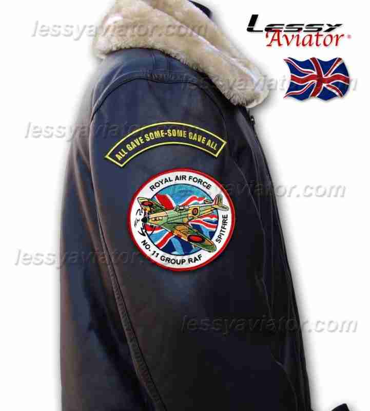 Jacket B3 Bomber WWII - Sheepskin Spitfire Royal Air Force RAF