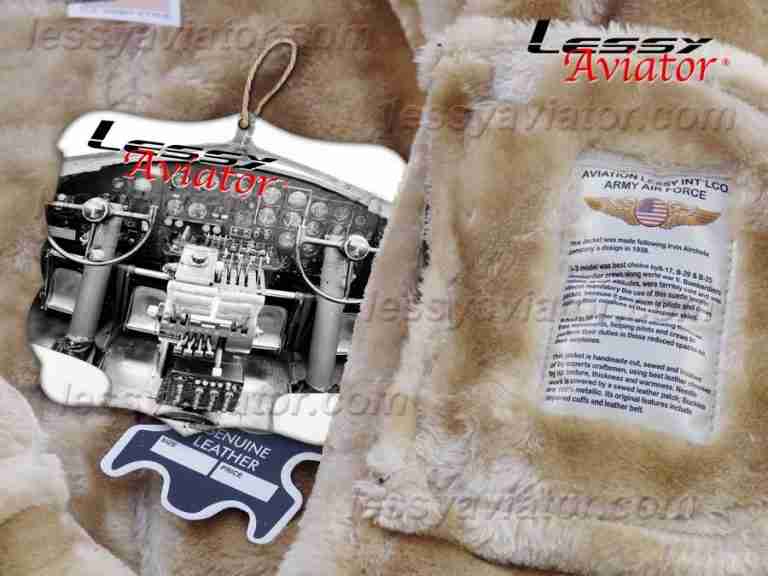 Jacket B3 Bomber WWII - Sheepskin Spitfire Royal Air Force RAF