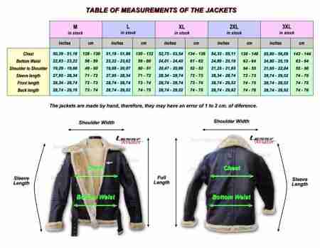Jacket B3 Bomber WWII - Sheepskin Spitfire Royal Air Force RAF