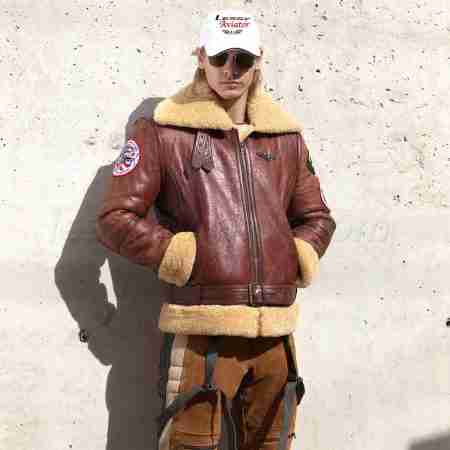 Bomber B3 WWII Merino Sheepskin Edition 1941 Pearl Harbor