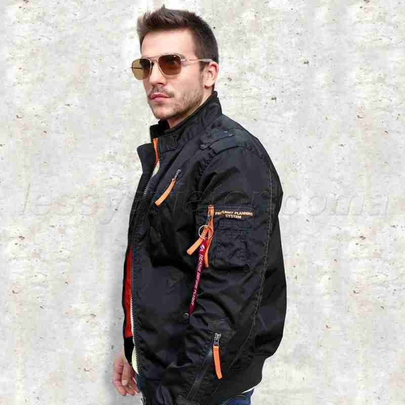 Mens Bomber MA-1 Flight Pilot Jacket Military Army USAF Air Force